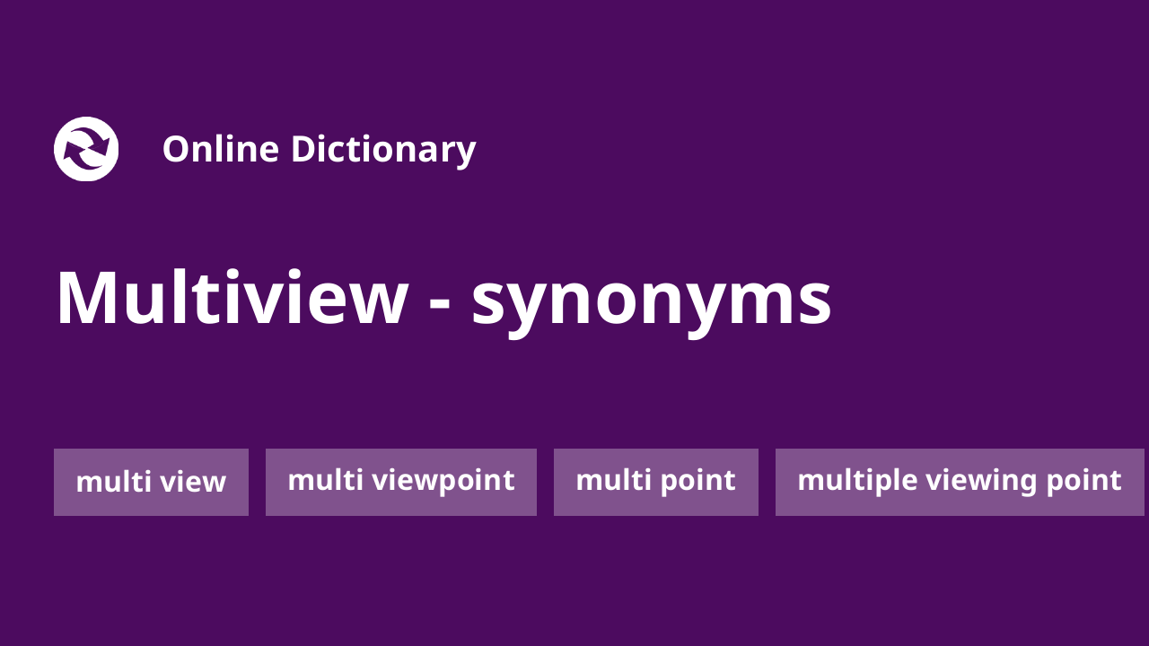Multiview - synonyms, pronunciation, definition, meaning, examples | OpenTran