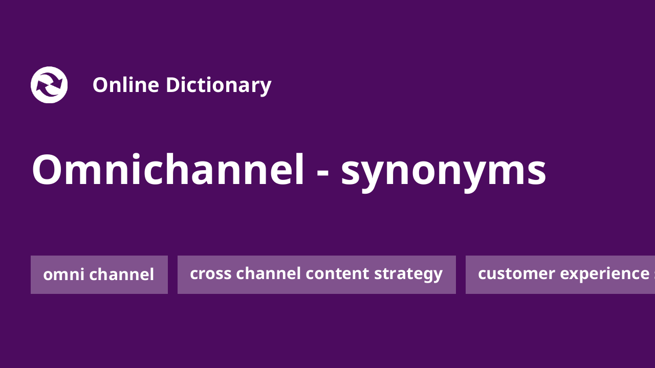 Omnichannel - synonyms, pronunciation, definition, meaning, examples ...