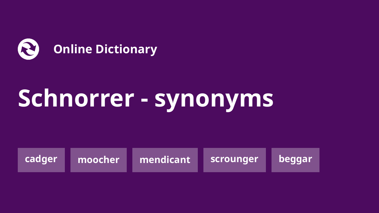 Schnorrer - synonyms, pronunciation, definition, meaning, examples ...