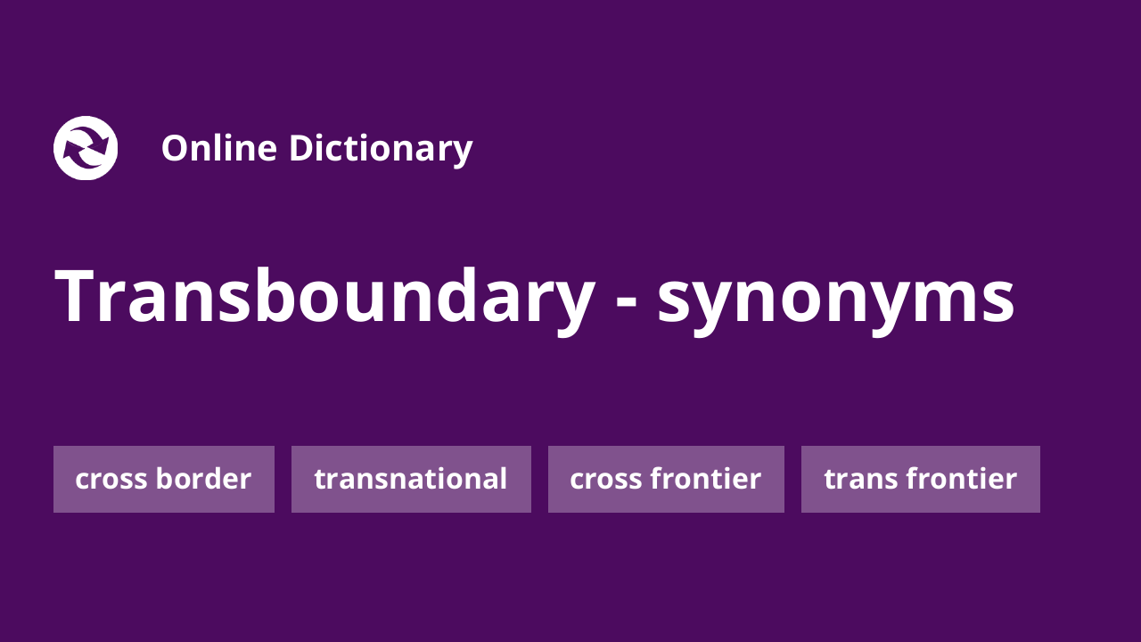 Transboundary - synonyms, pronunciation, definition, meaning, examples ...