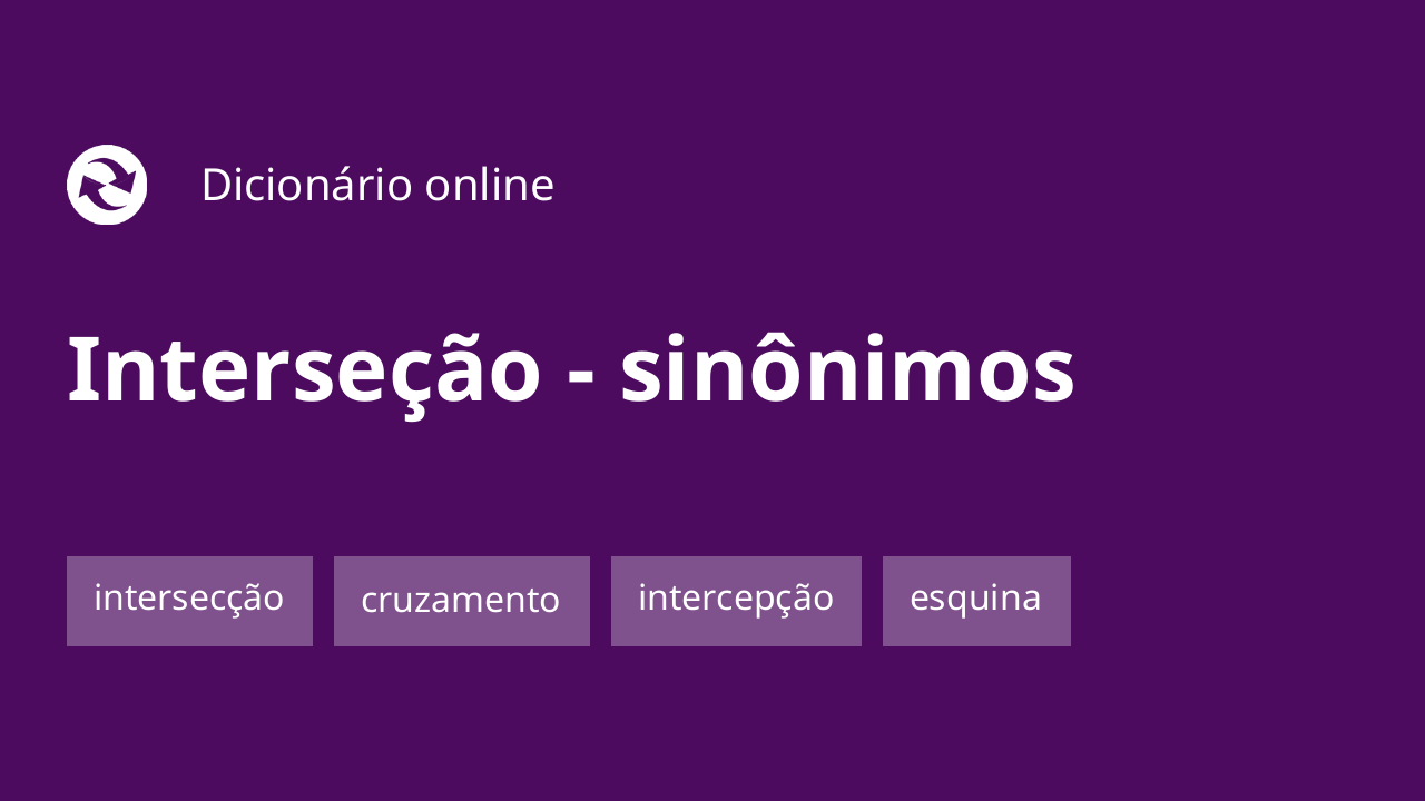 Interseção - sinônimos, pronúncia, significado, exemplos | OpenTran